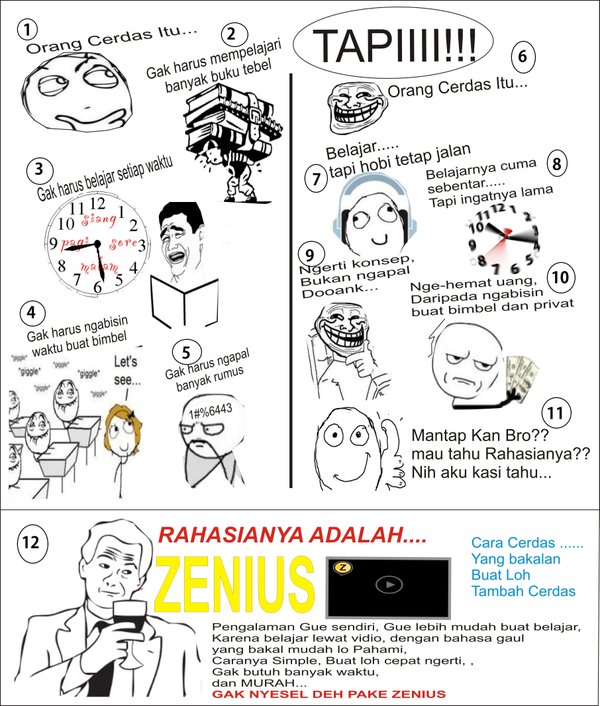 ZeniusMeme: Ekspresi Gokil para Pengguna Zenius!