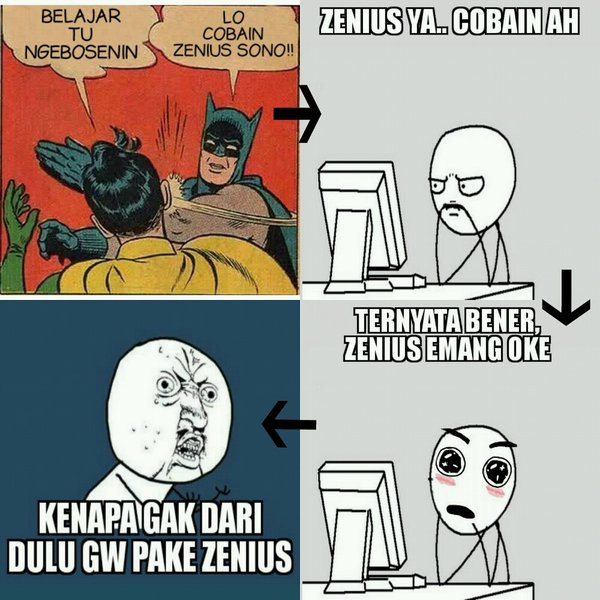 ZeniusMeme: Ekspresi Gokil para Pengguna Zenius!