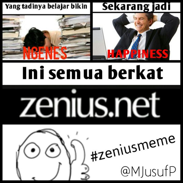 ZeniusMeme: Ekspresi Gokil para Pengguna Zenius!