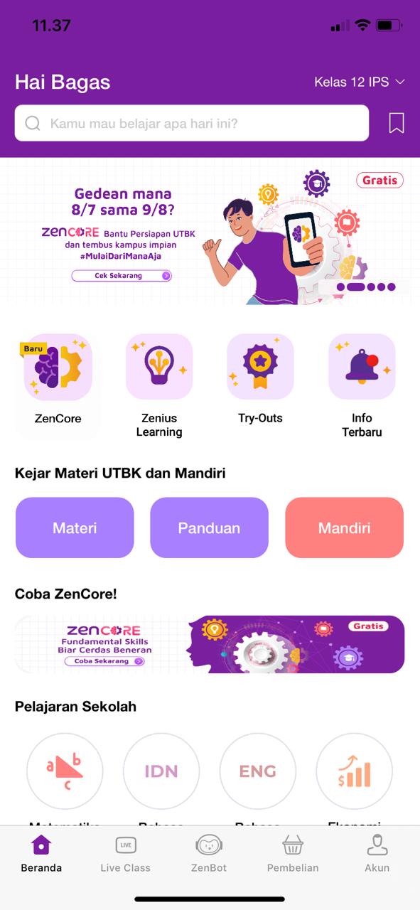 Gimana sih Contoh Soal ZenCore?