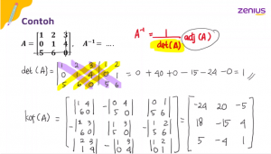 Perhitungan Invers Matriks 2x2 dan 3x3