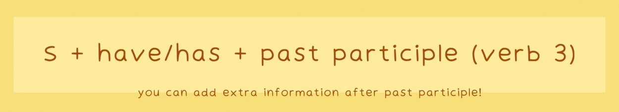 Rumus Present Perfect Tense - Materi Bahasa Inggris Kelas 12