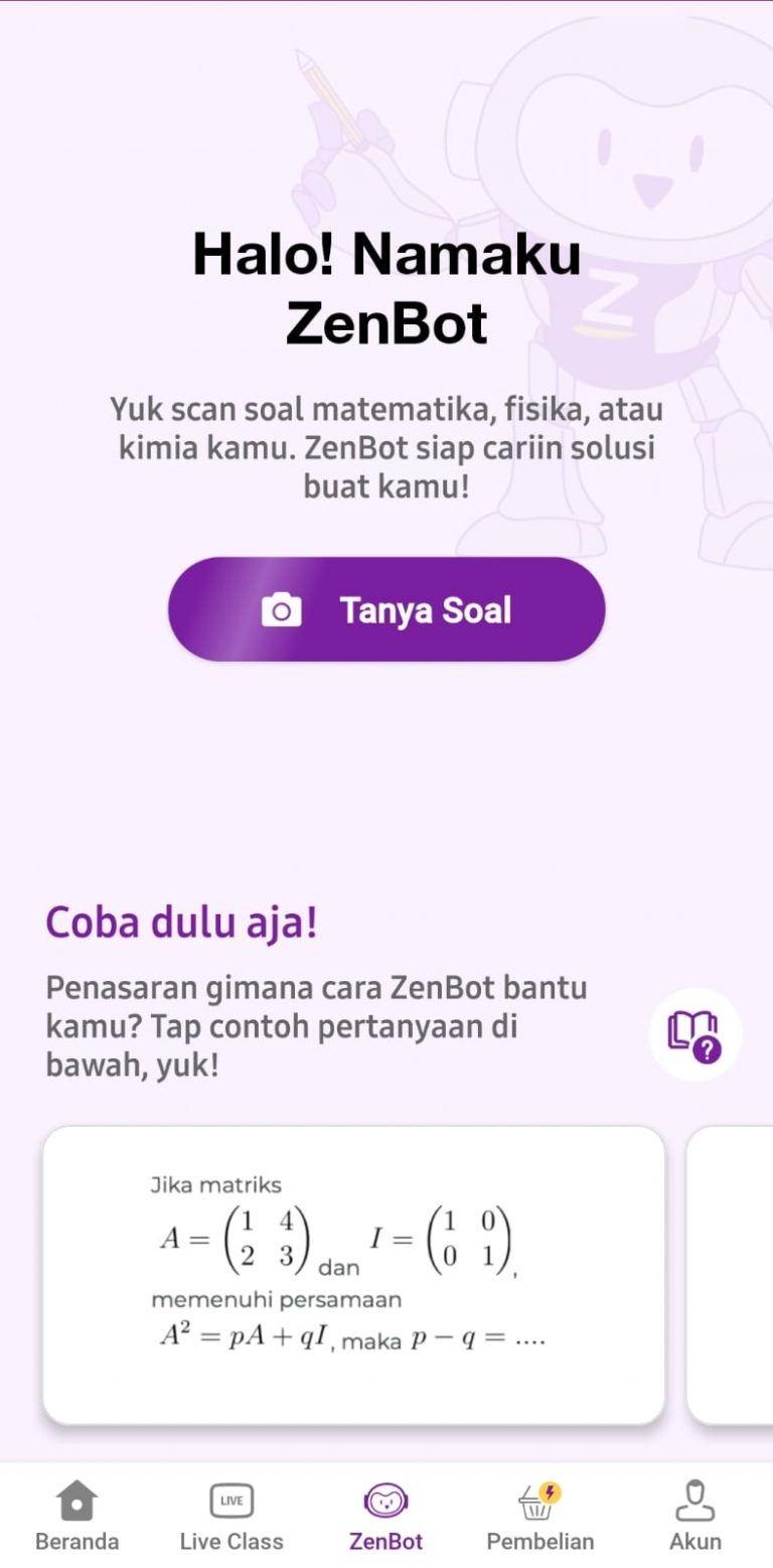 Siap Ujian PTS, PAS, dan PAT dengan ZenBot